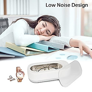 Ultrasonic Jewelry Cleaner, Portable Professional Ultrasonic Cleaner for Cleaning Jewelry Eyeglasses Watches Shaver Heads