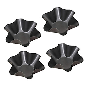 4Pcs Tortilla Maker Nonstick Taco Shell Maker Salad Bowl Carbon Steel Baking Molds for Kitchen