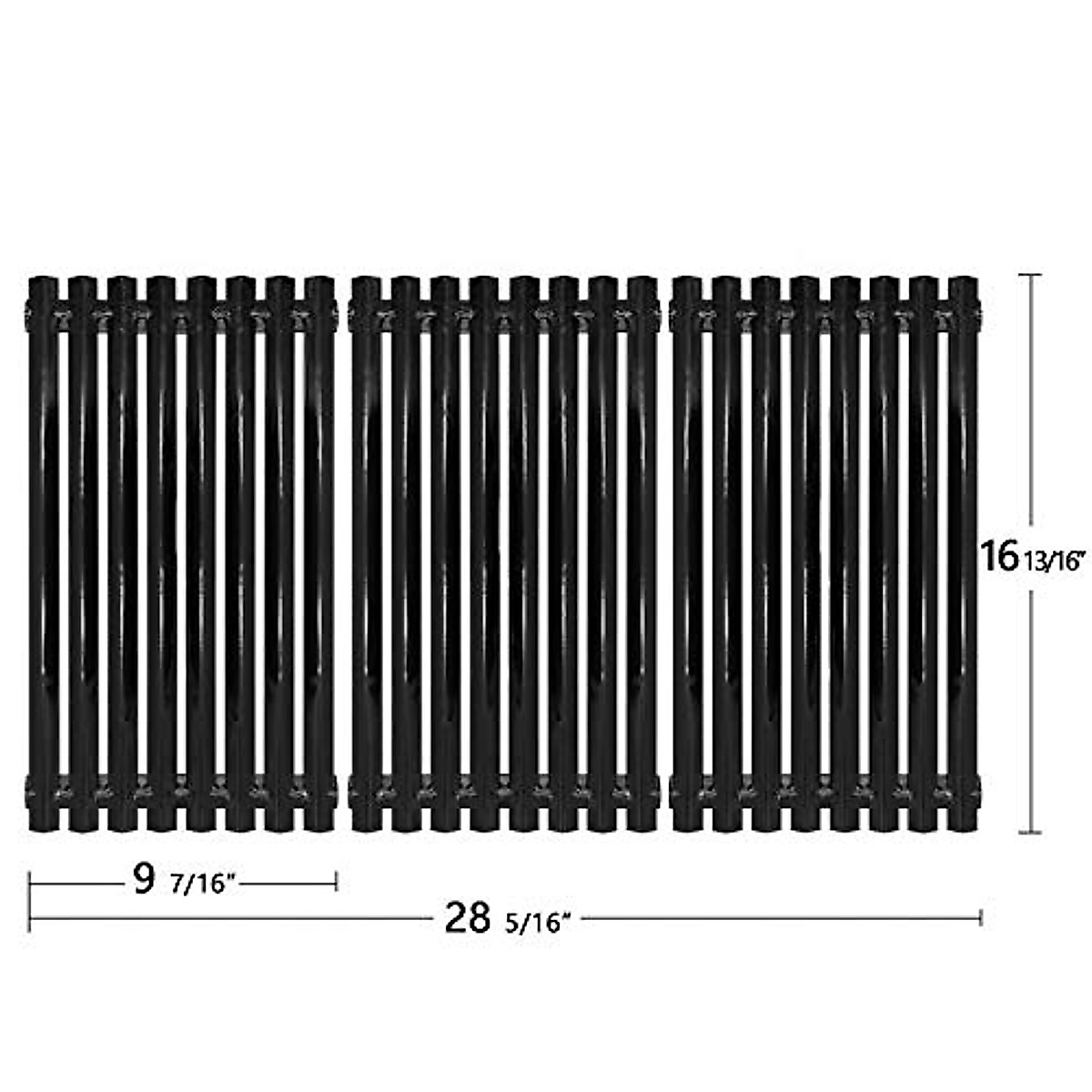 Hongso 16 13/16" Grill Grates and 14 5/8" Heat Plates for Charbroil 463439915 463436413 461442114, Thermos 461442114, Master Chef Grills