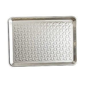 Nordic Ware Heart Embossed Half Sheet, Silver