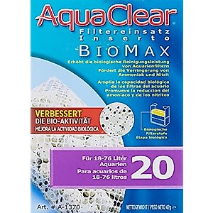 AquaClear 20 BioMax, Aquarium Filter Replacement Media, A1370A1
