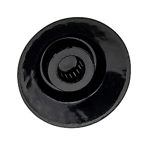 Musiclily Pro Metric Size Guitar Reflector Knobs Top Hat Bell 2 Volume 2 Tone Knob Set for Epiphone Les Paul SG Electric Guitar Asia Import Guitar Bass Split Shaft Pots, Black with Gold Top