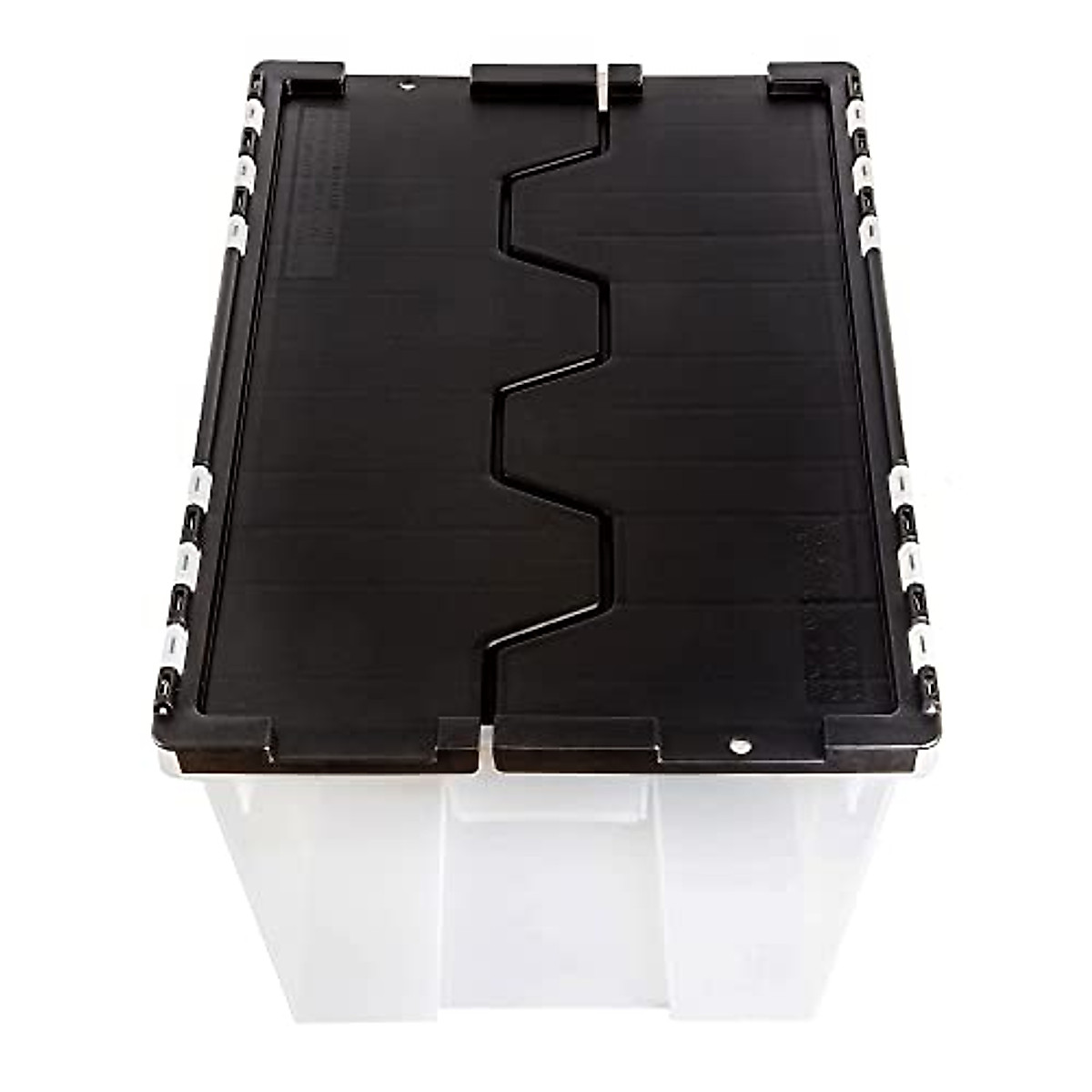 Clear Plastic Storage Container Interlocking Lid (2 Pack)