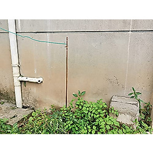 4'Ground Rod-with 15ft 12 AWG Ground Wire Tinned Copper UL Listed- for Electric Fences,Antennas,Satellite Dishes,Instruments,Generator Grounding Earthing