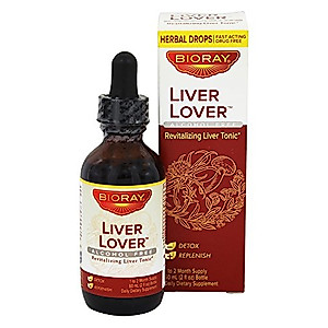 BIORAY Daily Liver Lover - 2 fl oz - Supports The Liver & Adrenals - Non-GMO, Vegan, Gluten Free