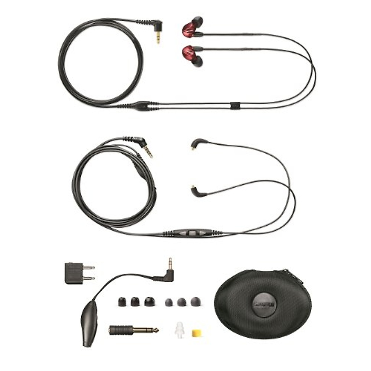 Shure SE535LTD Limited Edition Red Sound Isolating Earphones with Remote (Old Model) + Microphone
