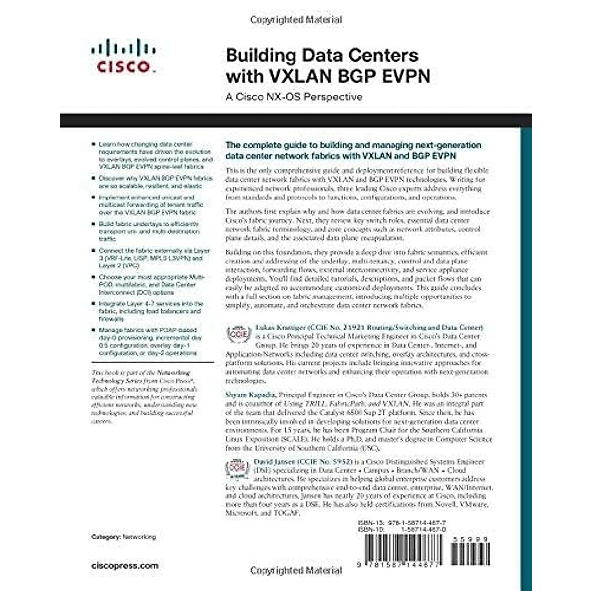 Building Data Centers with VXLAN BGP EVPN: A Cisco NX-OS Perspective (Networking Technology)