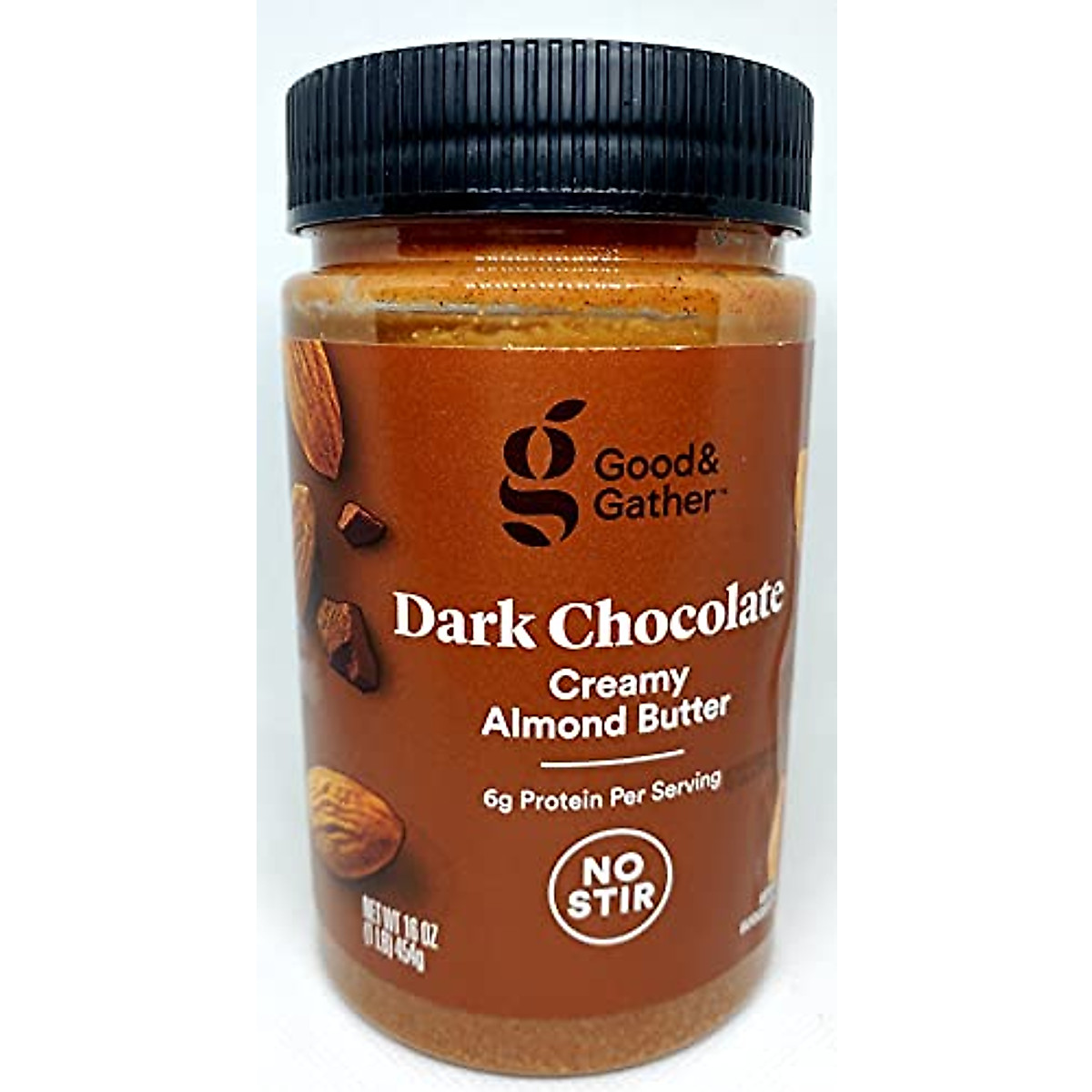 Good & Gather, Dark Chocolate Creamy Almond Butter, 1 LB (one pack)