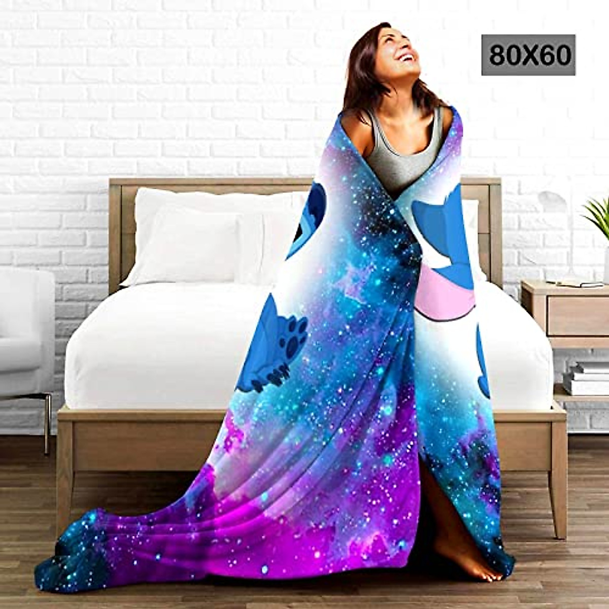 Anime Blanket Super Soft Flannel Warm Throw Blanket Cartoon Home Decor for Bedding Couch Sofa Gifts 50"X40"