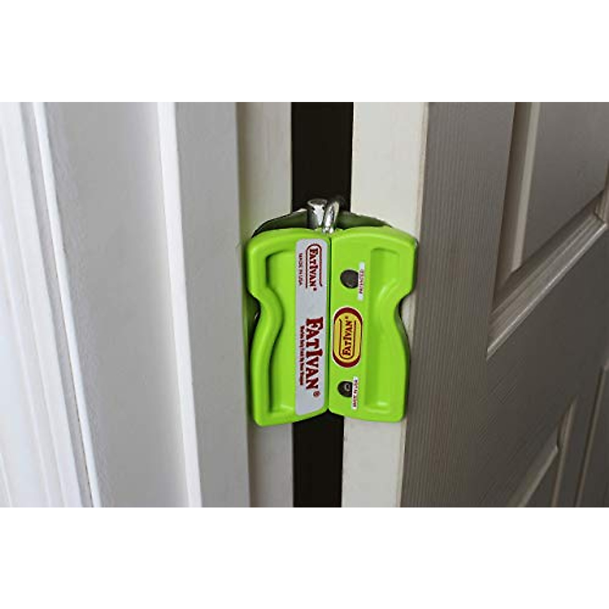 The Original Fat Ivan Fold Up Doorstop Wedge with Magnet - Green (2 Pack)