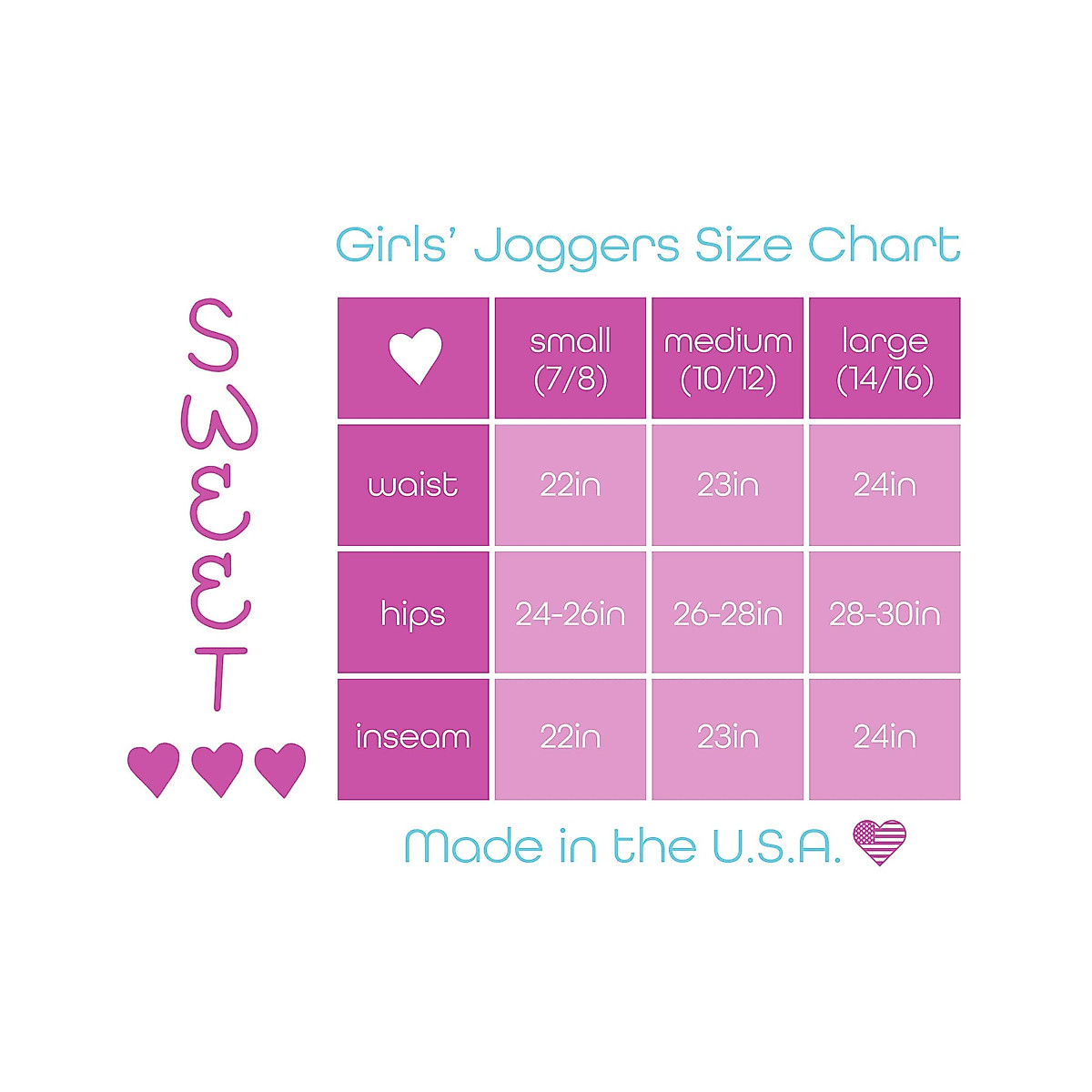 Sweet Hearts Girls' Fleece Sweatpants - 2 Pack Super Soft Athletic Performance Jogger Pants: Made in USA (7-16), Size 10-12, Black/Black