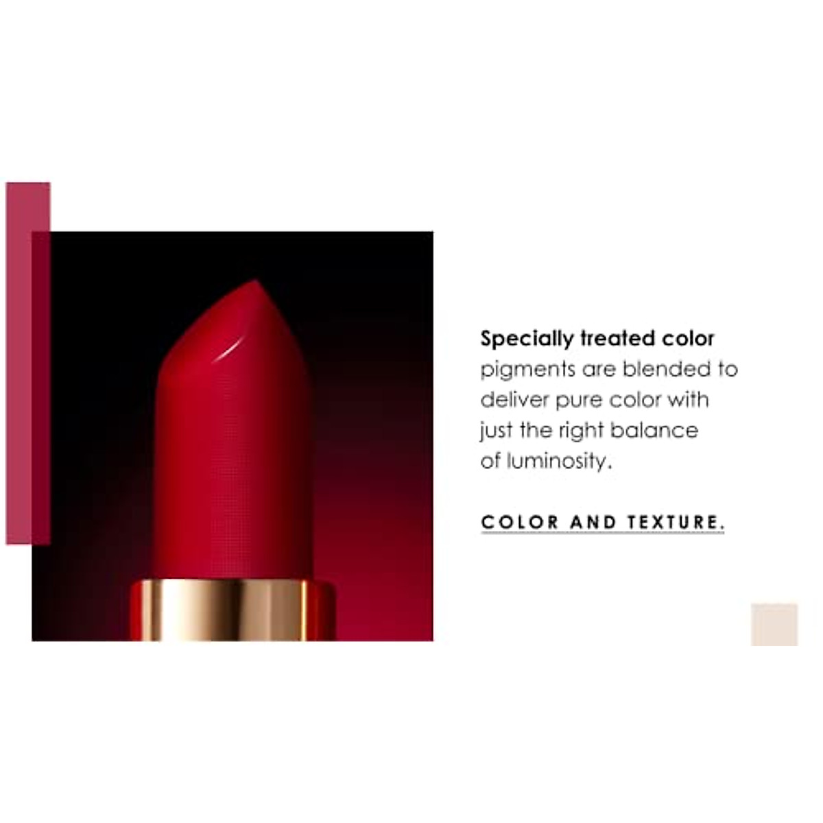 EVELIER Galaxy Lipstick - Matte, Moisturizing, Plush, Pigment-Rich Colors with Silky, Full Color Finish & Intense Hydration for All Day Coverage (Glamour Red)