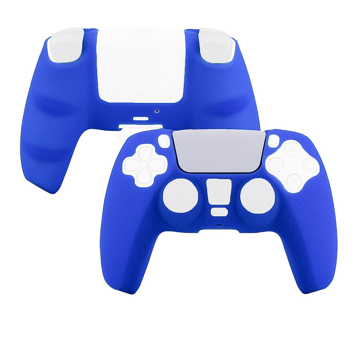 PS5 Controller Grips,Pandaren PS5 Controller Skin Texture Pattern Cover for Sony PlayStation 5 Sweat-Proof Anti-Slip Silicone Cover Hand Grip x 4 with 8pcs FPS Pro Thumb Stick Cap Protector(Camou)