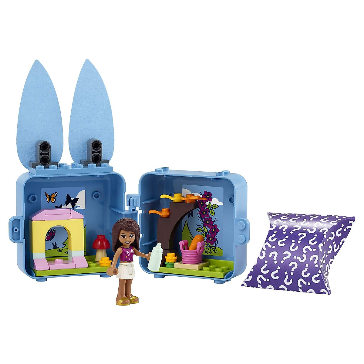 LEGO Friends Andrea’s Bunny Cube 41666 Building Kit; Rabbit Toy for Kids with an Andrea Mini-Doll Toy; Bunny Toy Makes a Creative Gift for Kids Who Love Portable Playsets, New 2021 (45 Pieces)