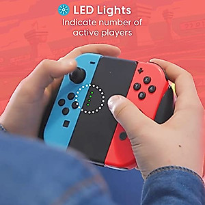 TALK WORKS Gaming Grip for Nintendo Switch Joy-Con - Secure Fit Gaming Controller Grip, Gamer Accessories for Joy-Con, Handheld Joystick Remote Control Holder, Black