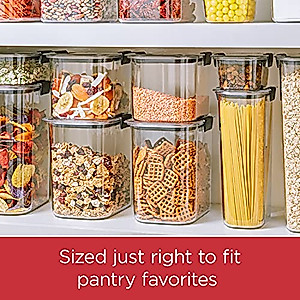Rubbermaid Brilliance Pantry Airtight Food Storage Container, BPA-Free Plastic, Small, 8-Piece & Container, BPA-Free Plastic, Brilliance Pantry Airtight Food Storage, Open Stock, Brown Sugar (7.8 Cup)