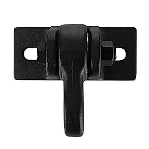 Barn-Shed-Play Black 2 Hole Aluminum Hangers and Springs Porch Swing Hanging Kit