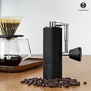 TIMEMORE Chestnut C3 PRO Manual Coffee Grinder, Stainless Steel Conical Burr Coffee Grinder, Hand Coffee Grinder with Foldable Handle and Adjustable Setting, for Espresso to French Press - Black