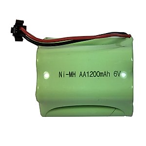 6V 1200mAh Ni-Mh AA Rechargeable Battery Pack with SM 2P Plug