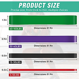 Resistance Band, Pull Up Bands, Pull Up Assistance Bands, Workout Bands, Exercise Bands, Resistance Bands Set for Legs, Working Out, Muscle Training, Physical Therapy, Shape Body, Men and Women