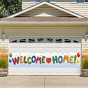 Labakita Welcome Home Banner Housewarming, Welcome Home Decorations for Hospital/Military/Navy/Marine Corps/Marine Boot-camp/Army/National Guard/Air Force, Welcome Home Sign
