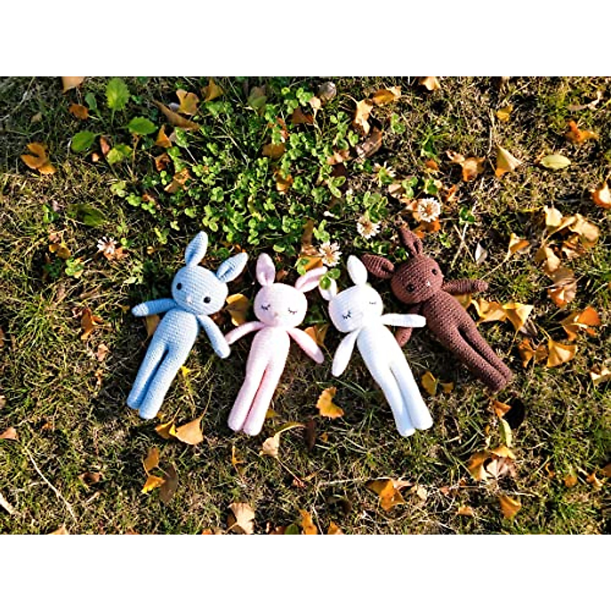 YORTOOB Easter Knitted Bunny Plush Rabbit Toy Doll Kitting Filling Toy Cartoon Toy Gift for Kids Christmas, Birthday,Interior Decoration Pendants, Great Gifts