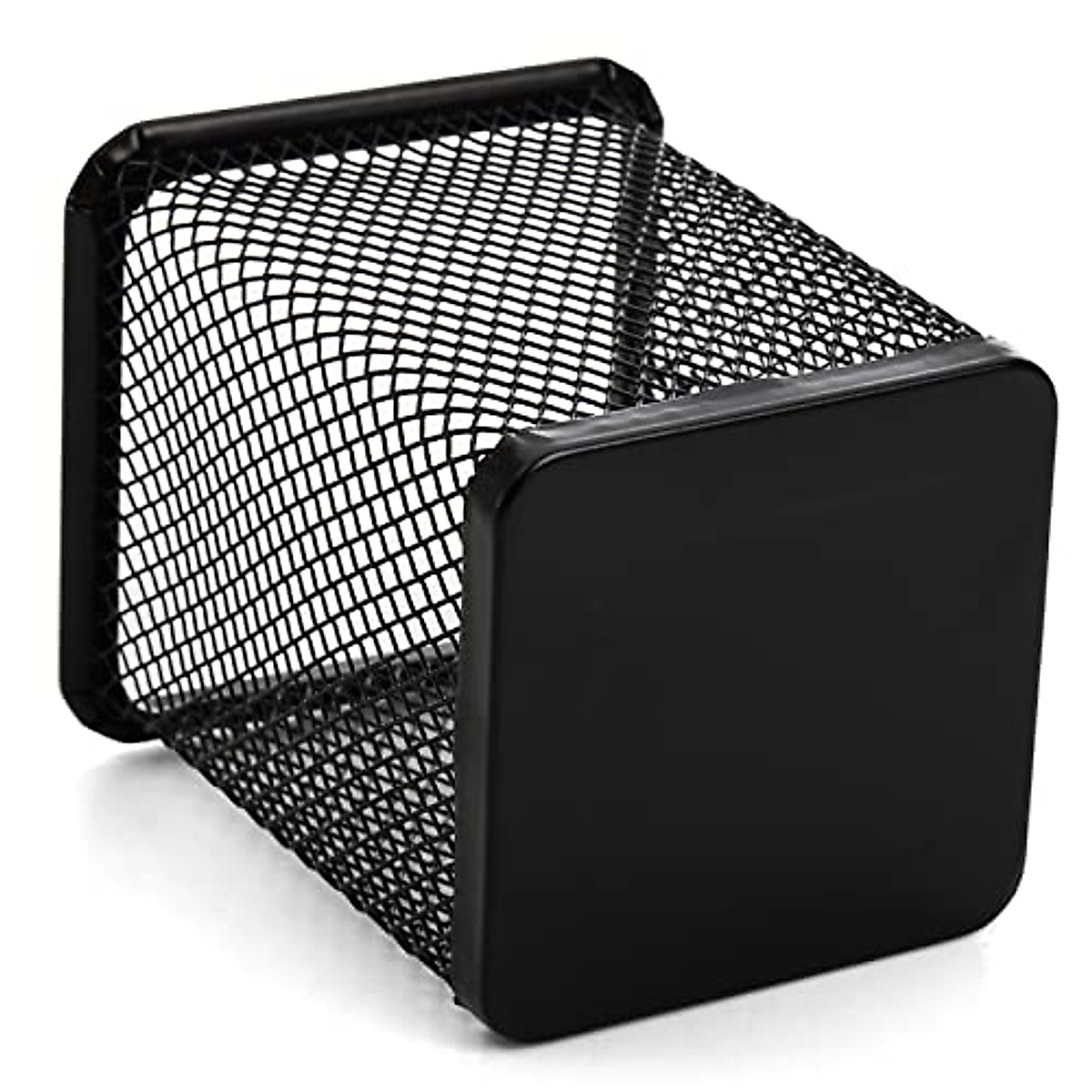 Nicunom 12 Pack Metal Pen Holder Square Mesh Pencil Holder Desk Organizer Mesh Pen Cup Pencil Cup for Desk Office Pen Organizer, Black