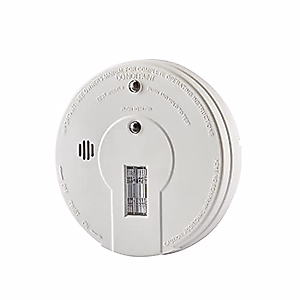 Kidde Smoke Detector with Safety Light for Hearing Impaired, Battery Operated Smoke Alarm, Ideal for Hallways or Deaf People