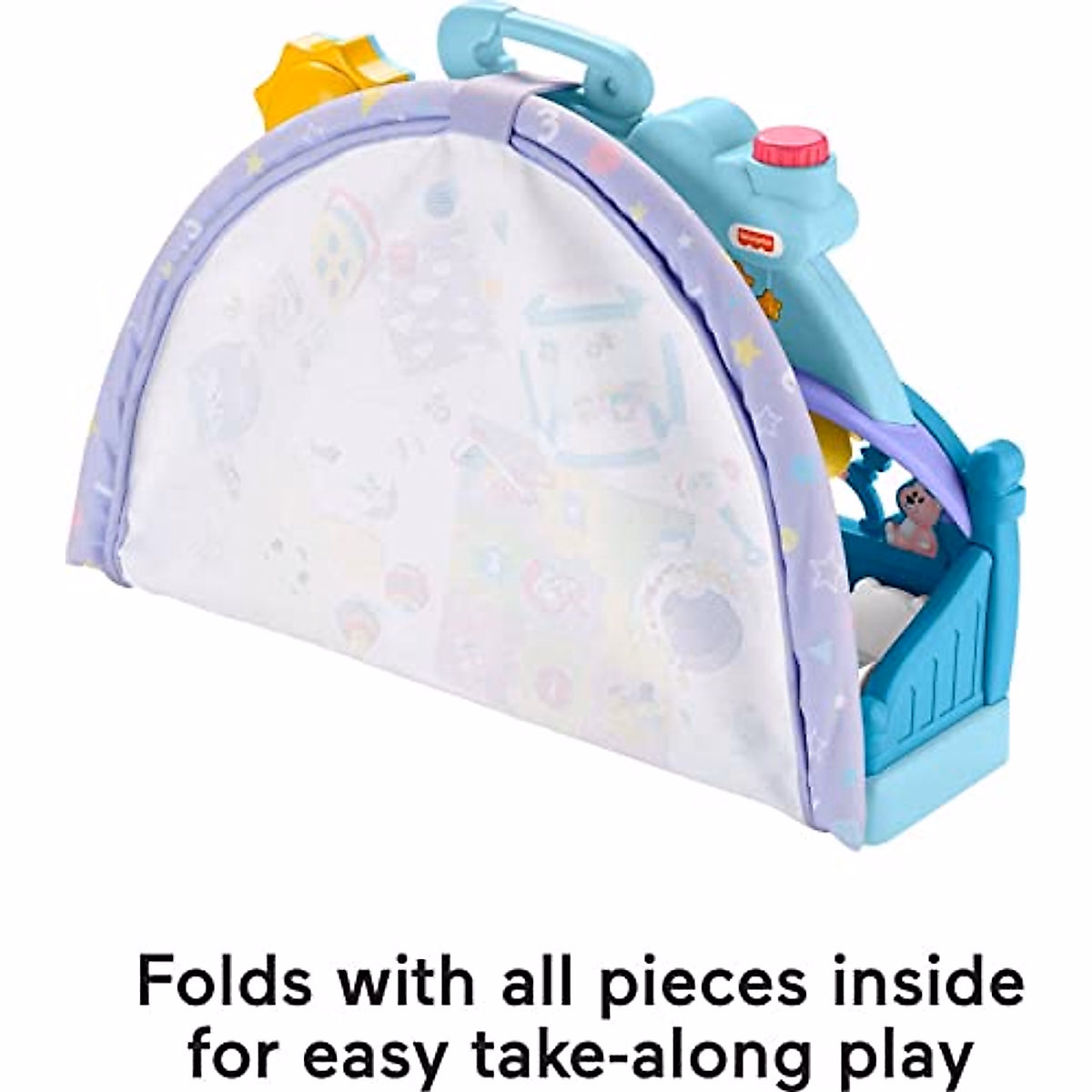 Fisher-Price Little People 1-2-3 Babies Playdate Musical playset with 3 Black Baby Figures for Toddlers and Preschool Kids