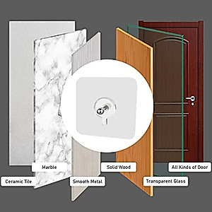 JIQGOZBAN Adhesive Hooks Kitchen Bathroom Wall Hooks, Heavy Duty 13lb(Max) Nail Free Sticky Picture Hangers, Stainless Hooks Reusable Utility Towel Bath Ceiling Hooks 10 Packs