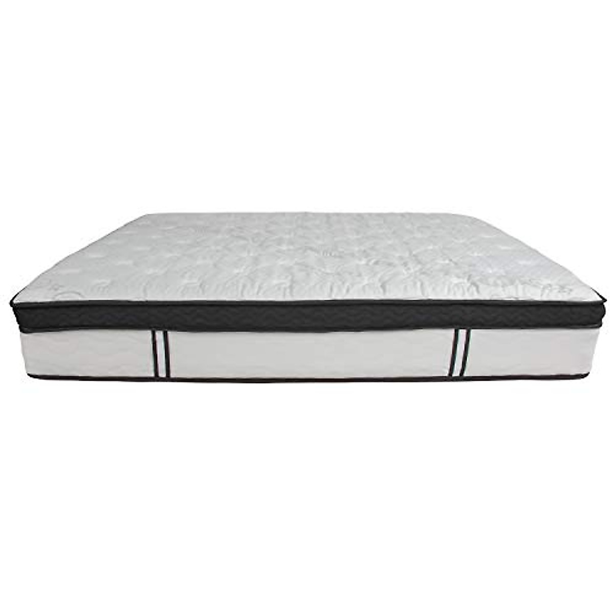 Flash Furniture Capri Comfortable Sleep 12" Hybrid Pocket Spring and Foam Mattress in a Box, Foam Pocket Spring Hybrid Mattress, Pressure Relief, King