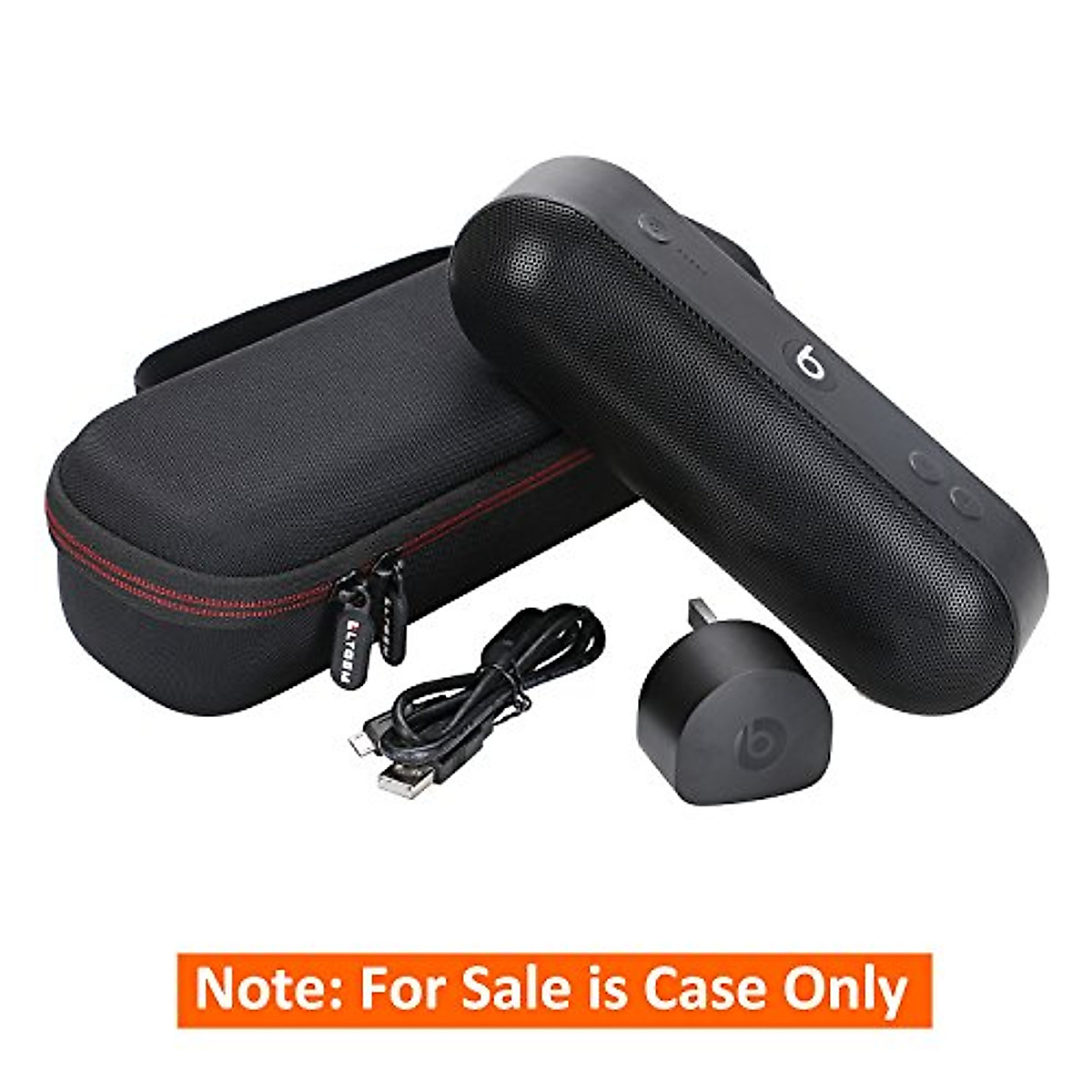 LTGEM Case Compatible with Beats Pill+ Plus Portable Speaker, Black