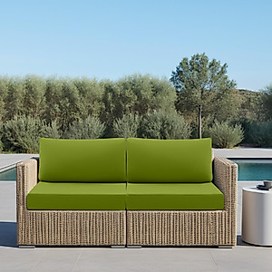 idee-home Outdoor Cushions for Patio Furniture 26.5x26.5, Outdoor Seat Cushions with Fade Resistant Waterproof Removable Cover, Replacement Deep Seat Couch Chair Cushion for Yard Garden Deck