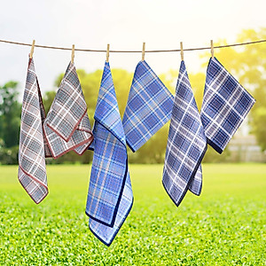 Ohuhu Men's Handkerchiefs Cotton, Handkerchief Mens Hanky