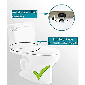3-Inch Toilet Flush Valve Replacement 2-piece Toilet Tank Parts with Gasket and Bolts Fit for American Standard 738921-100.0070A Easy to Install High Performance Water-Saving