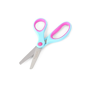 Blue Summit Supplies Kids Scissors, Student Scissors with Comfort Grip, Bulk Safety Scissors for School and Classrooms, Orange, Blue, and Pink Children Scissors, 30 Pack