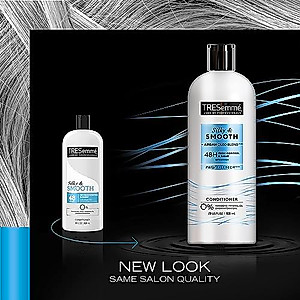 TRESemme Shampoo and Conditioner Set, Silky & Smooth, Argan Oil with Vitamin E, Anti Frizz Hair Products, 28 Fl Oz each