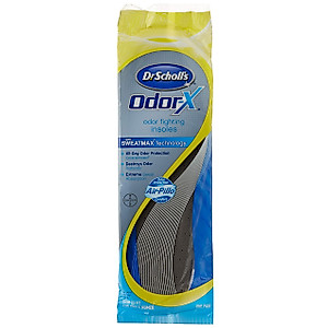 Dr. Scholl's Odor-X Odor Fighting Insoles, 1-Pair Packages (Pack of 4)