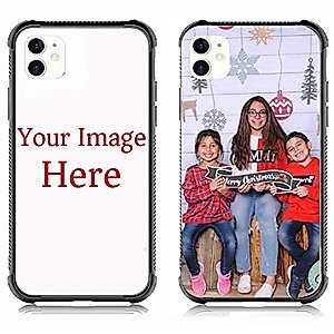 Custom Pictures Phone Case for iPhone 11 Personalized Custom Phone Cases Customized Slim Soft and Hard tire Shockproof Protective Anti-Scratch Phone Cover Case Make Your Own case Customize