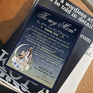 Inspirational Gifts for Women, Mom Gifts, Mother Birthday Gifts, Christmas Mothers Day Thank You Gifts for Mom from Daughter - You Mean More to Me Wooden Box 6 x 8 Inches