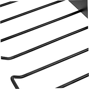 FONDOTIN Tool Holder Floating Tool Shelf Carbon Steel Black Garage Storage Rack Workshop Storage Shelf