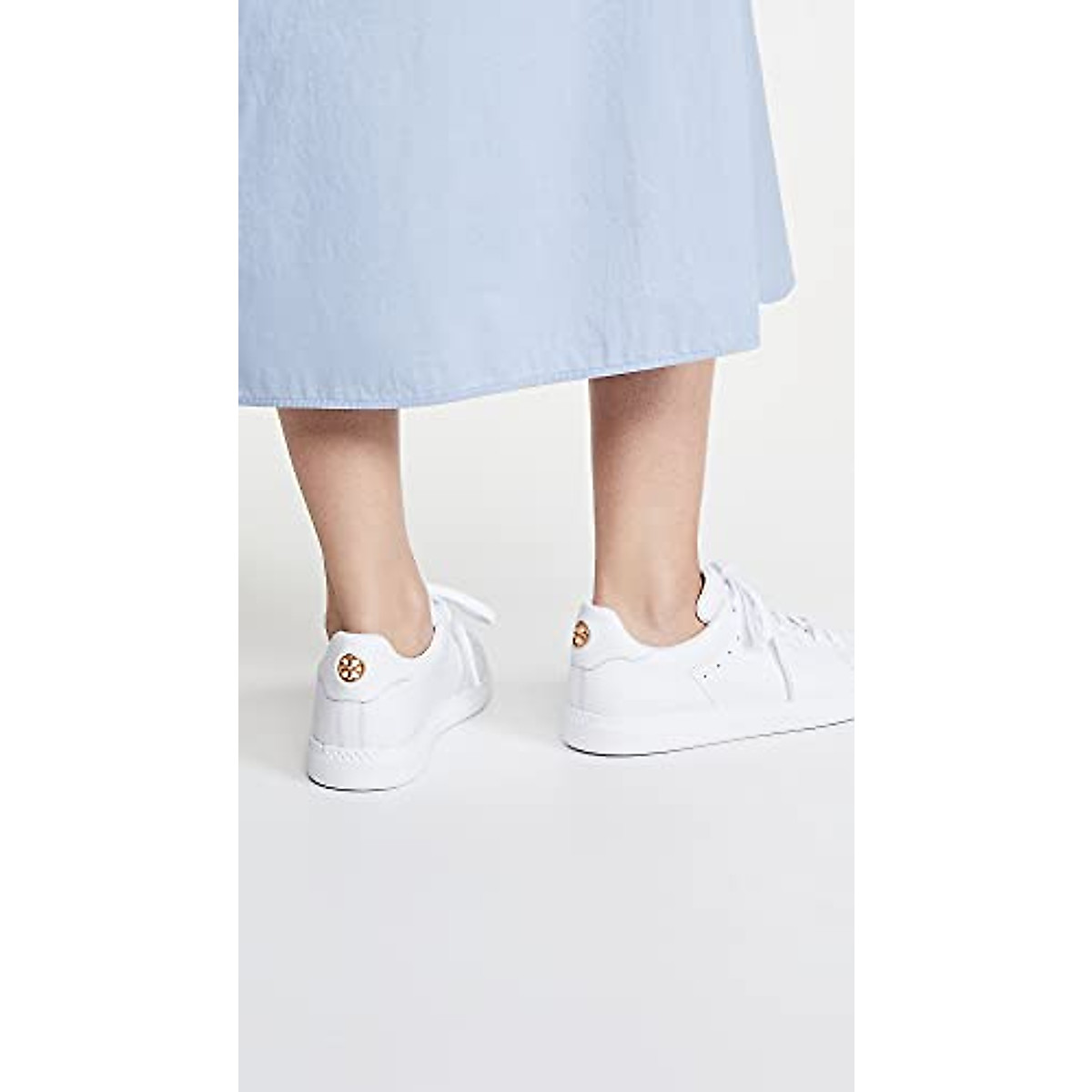 Tory Burch Women's Howell Court Sneakers, Titanium White/Titanium White, 7.5 Medium US