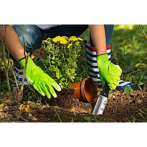 GARTOL Hori Hori Gardening Knife Tools - Weeding & Digging Knife, with 7.1inch Double Sharp Edge Japanese Blade and Full Tang Handle, Cowhide Protective Sheath, Sharpening Whetstone