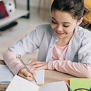 Coopay 12 Pieces Big Crystal Diamond Pens Rose Gold Pens Metal Ballpoint Pens and 12 Pieces Ballpoint Pen Refills in Black Ink for School Office