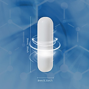 5 Pcs 30mm(1.18 inch) PTFE Magnetic Stirrer Mixer Stir Bar,White Color,Laboratory Bar,Stir Plate Bar,Stir Bars…