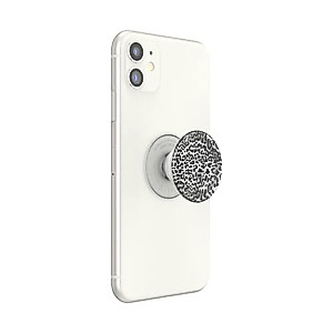 PopSockets Plant-Based Phone Grip with Expanding Kickstand, Eco-Friendly PopSockets for Phone - Translucent Black Leopard
