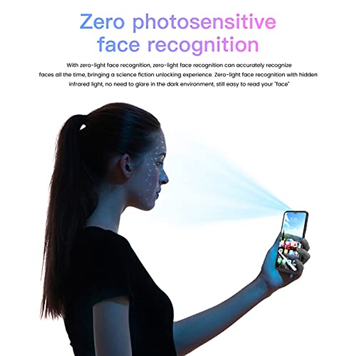 5G Mobile Phone for Android 10.0-1920 X 1080 Inch HD IPS Touch Screen, 10 Core CPU Processor, 6.53 Inch Face Unlocked Smartphone, 6GB RAM 128GB ROM, 8MP+21MP, Ultra Long Standby