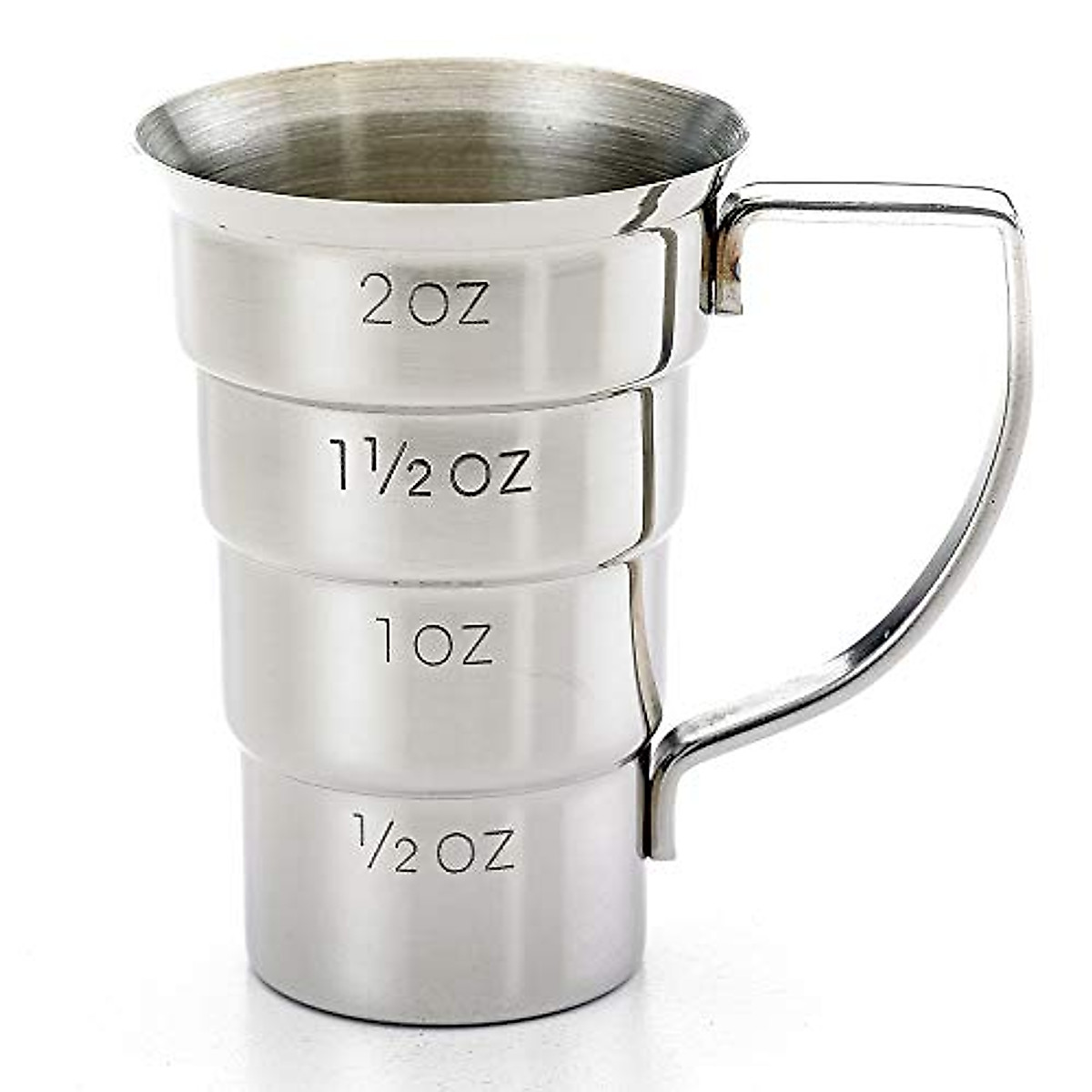 Barfly M37108 Drink Jigger, 2 oz, Stainless w/Handle