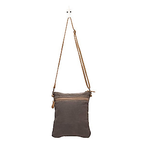 Myra Bag Anemone Upcycled Canvas & Cowhide Small Crossbody Bag S-1499