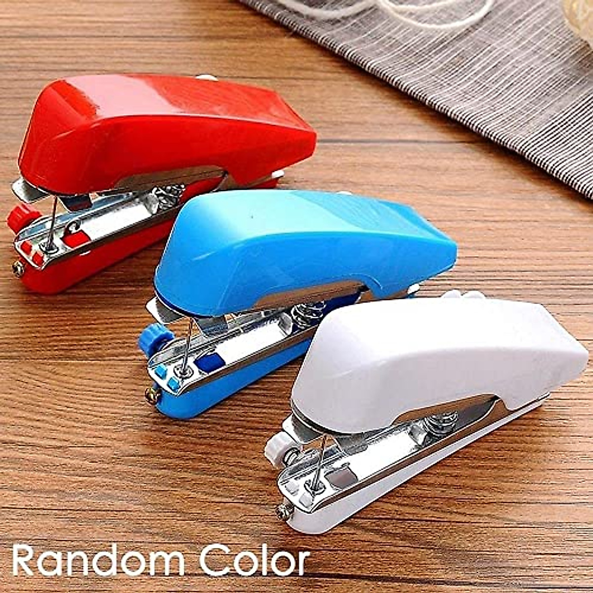 1Pc Handheld Sewing Machine, Portable Mini Manual Sewing Machine Handy Needlework Tool Mini Sewer Machine Hand Stitcher Sewing Machine